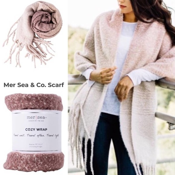 Mer Sea | Accessories | Nwt Mersea Co X Fabfitfun Cozy Wrap Scarf ...